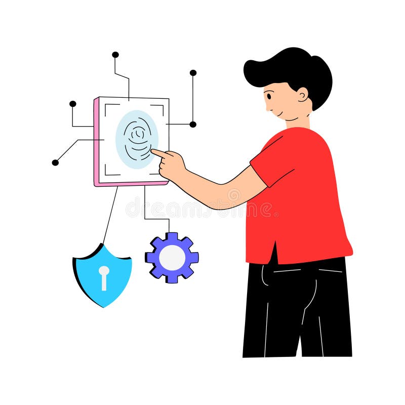 Biometric Security stock vector. Illustration of protection - 333166986
