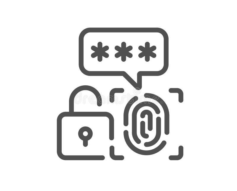 Biometric Security Scan Icon. Eye Access Sign. Vector Stock Vector ...