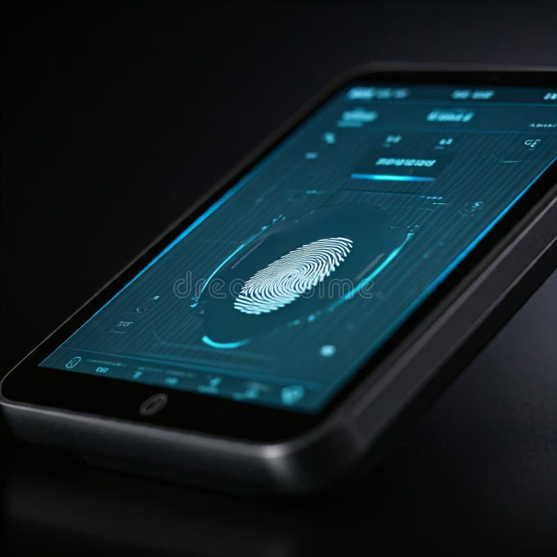 Biometric Security System Interface Stock Image - Image of highlighting ...