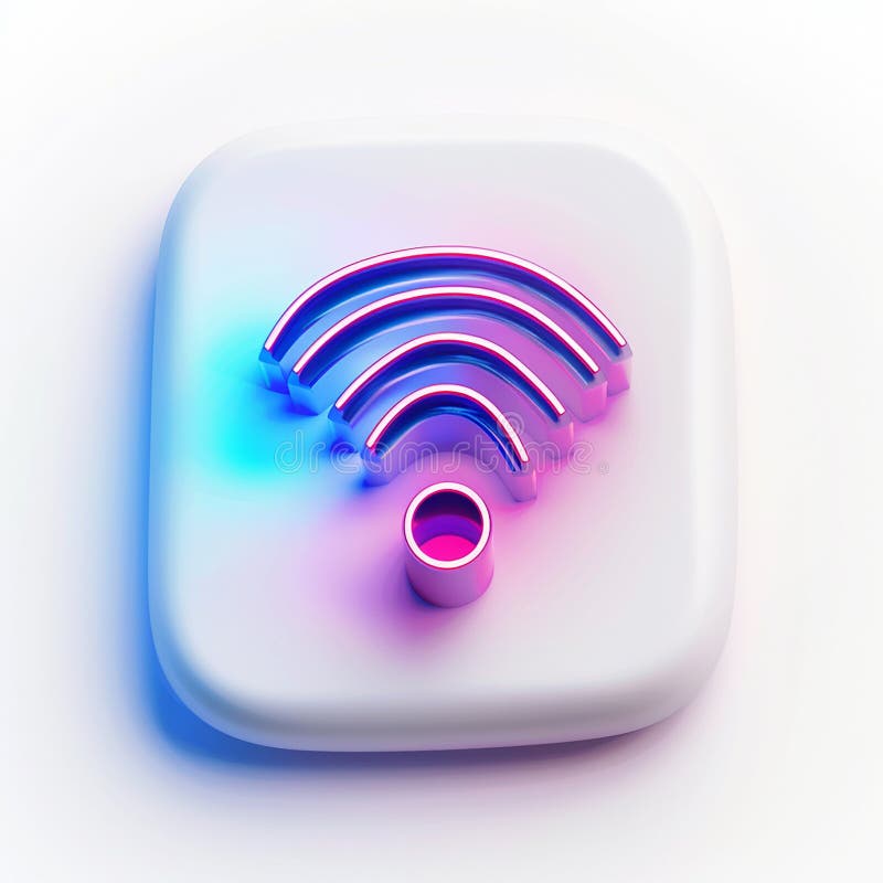 Biometric Sensor Icon on White Background Stock Illustration ...