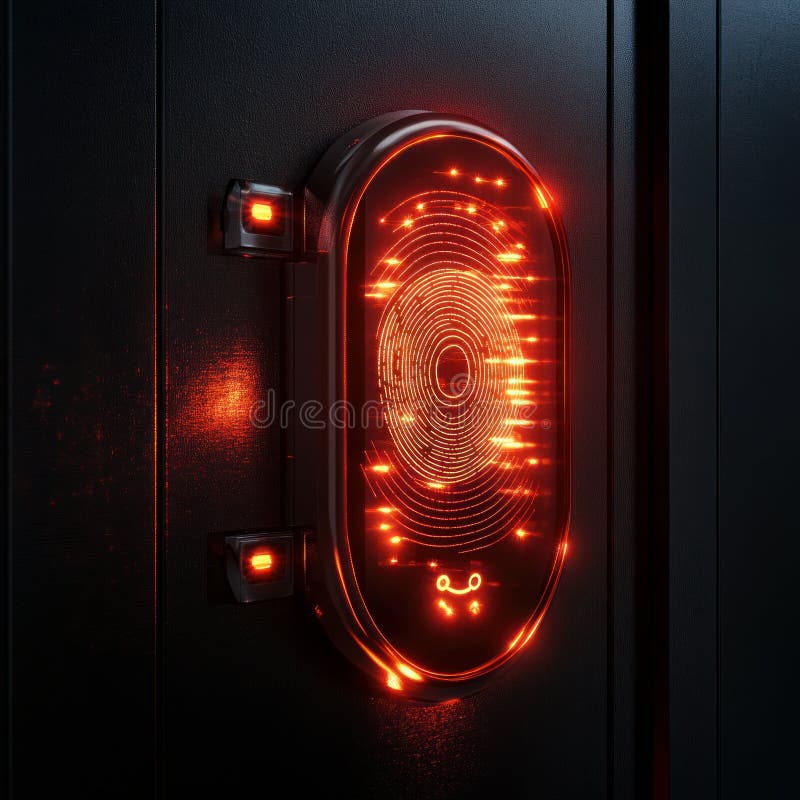 Biometric Smart Door Lock with Glowing Fingerprint Authentication ...