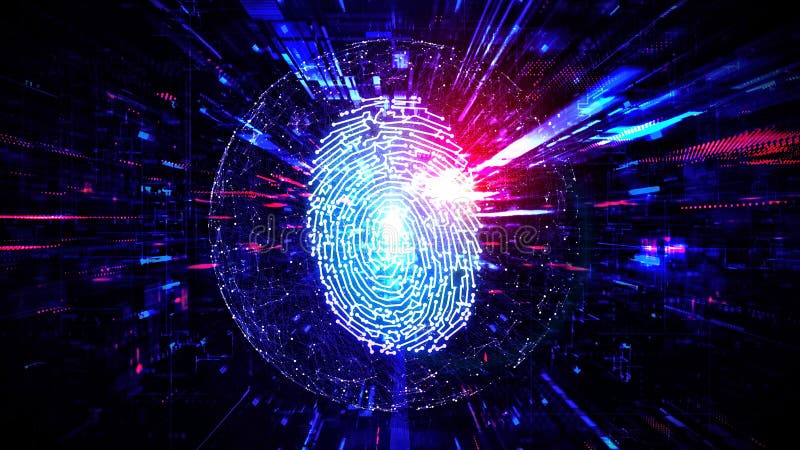 Biometric Technology - Biometric Authentication - Abstract Background ...
