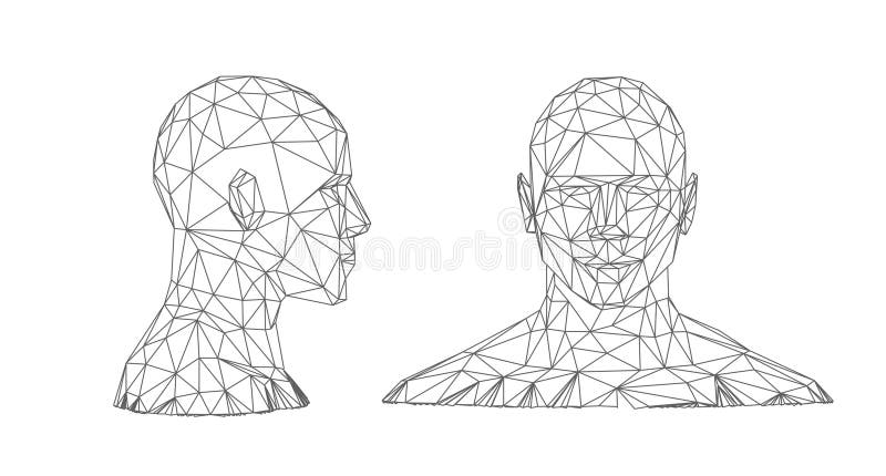 Biometric Facial Recognition Outline Stock Illustrations – 2,976 ...