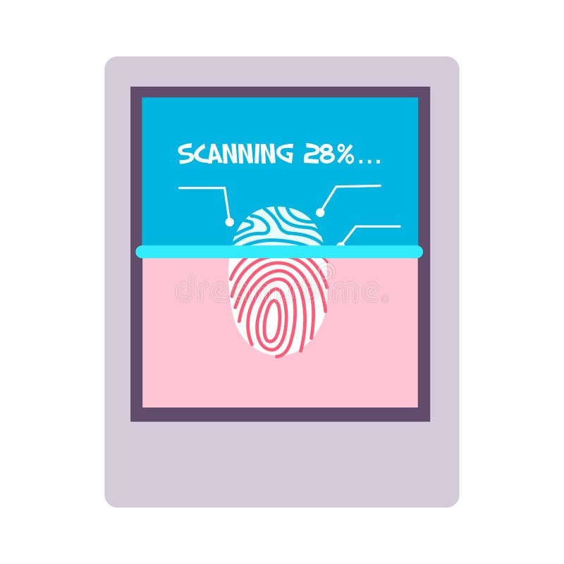 Biometric Technology Icon stock vector. Illustration of smart - 239120670