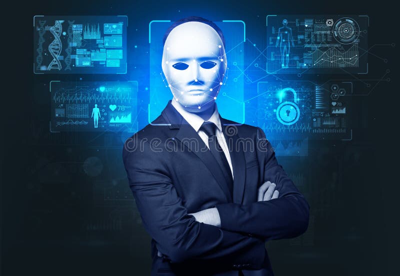 Young Man Face Recognition Concept Stock Image - Image of ... Young Man Face Recognition Concept Stock Image - Image of ...