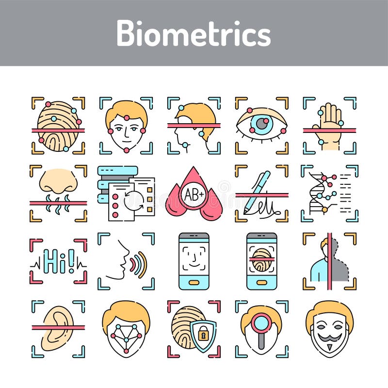Biometrics Pictogram Stock Illustrations – 385 Biometrics Pictogram ...