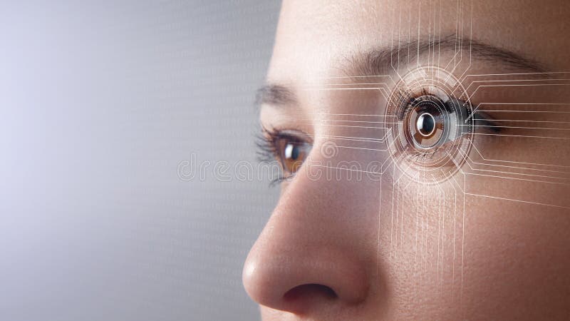 Biometrics Concept. Facial Recognition System. Face Recognition Stock ...
