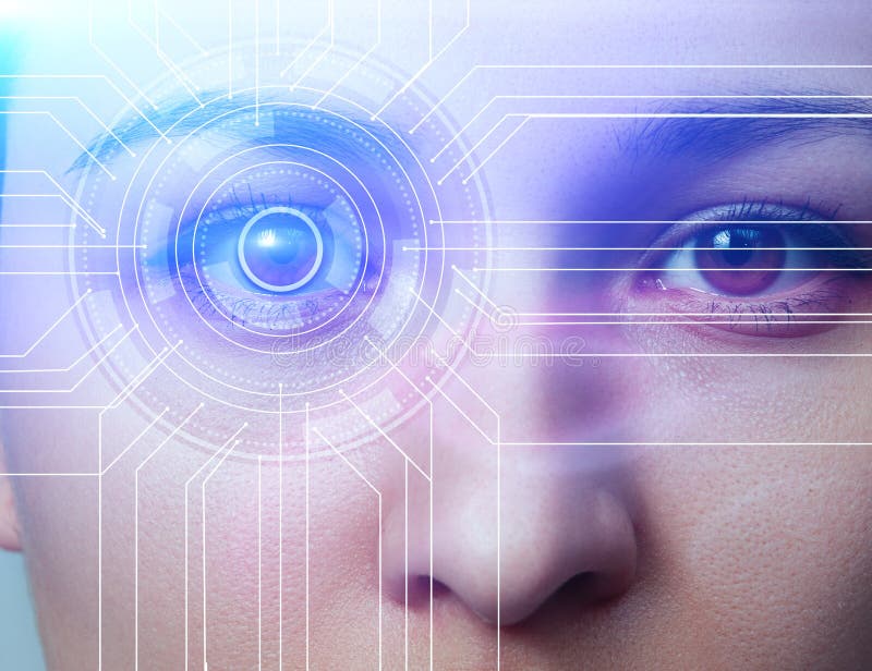 Biometrics Concept. Facial Recognition System. Face Recognition Stock ...