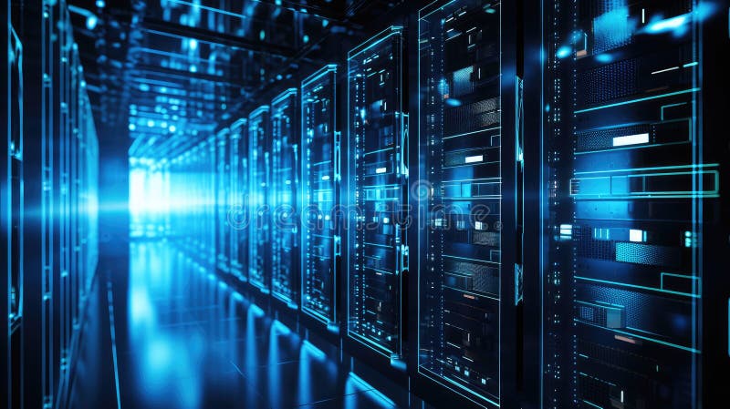 Biometrics Data Center Security Stock Illustration - Illustration of ...