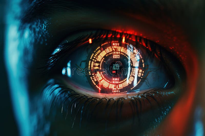 Biometrics, Data Collection. Stock Illustration - Illustration of ...