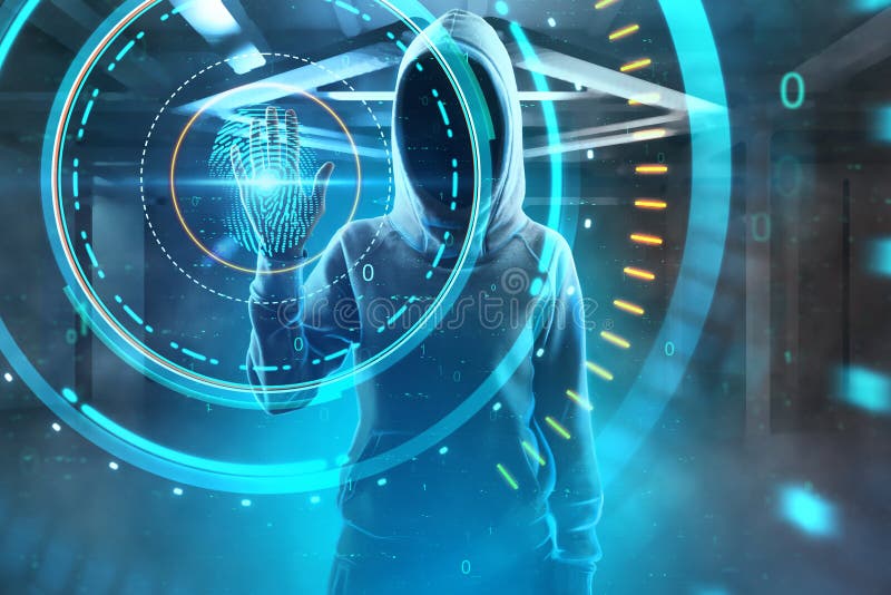 Biometrics Technologies Concept with Noface Working with Abstract ...