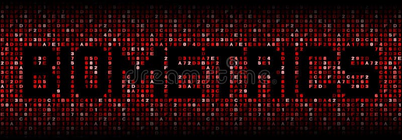 Biometrics Text on Hex Code Illustration Stock Illustration ...