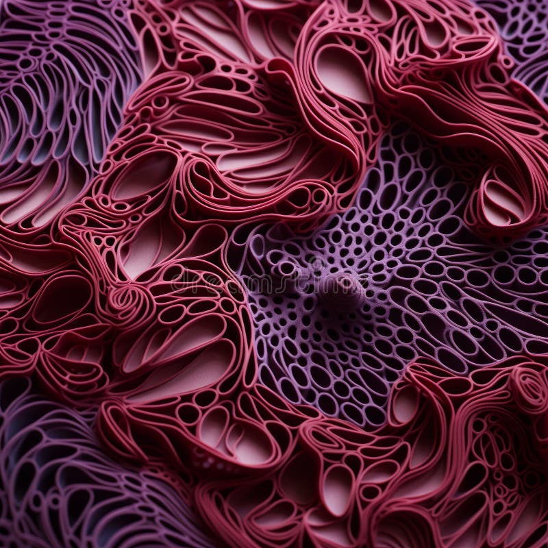 Biomimicry-inspired 3d Printing Background with Lace Patterns and ...
