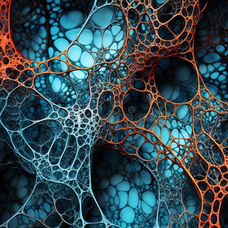 Biomimicry-inspired Network Administration Background with Lace ...