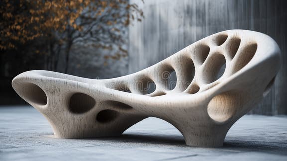 Biomorphic Design Elements Reflecting Natural Forms. Stock Illustration ...