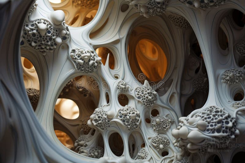 Biomorphic Design Skin Cells Texture Macro. Stock Photo - Image of ...