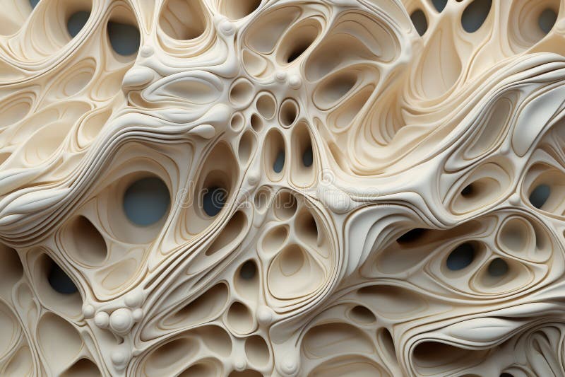 Biomorphic Design Skin Cells Texture Macro. Stock Illustration ...