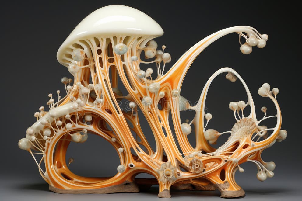 Biomorphic Design Skin Cells Texture Macro. Stock Illustration ...