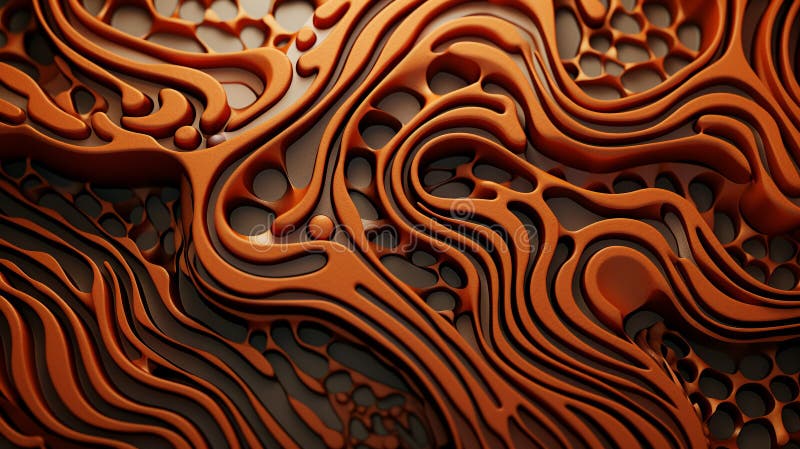 Biomorphic Design Skin Cells Texture Macro. Stock Illustration ...