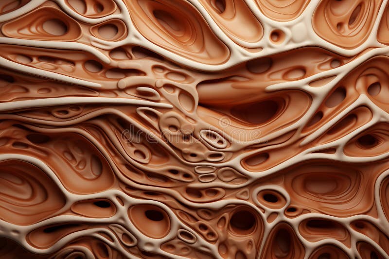 Biomorphic Design Skin Cells Texture Macro. Stock Illustration ...