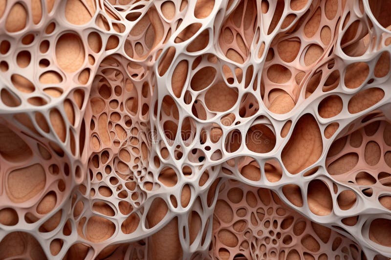 Biomorphic Design Skin Cells Texture Macro. Stock Image - Image of ...