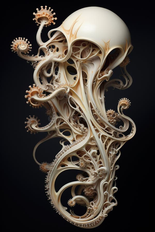 Biomorphic Design Skin Cells Texture Macro. Stock Image - Image of ...