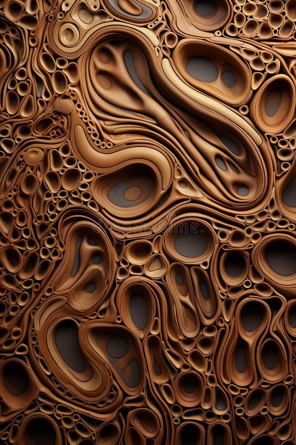 Biomorphic Design Skin Cells Texture Macro. Stock Illustration ...