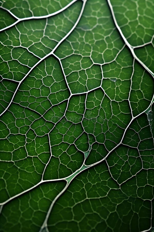 Biomorphic Design Tree Leaf Macro. Stock Illustration - Illustration of ...