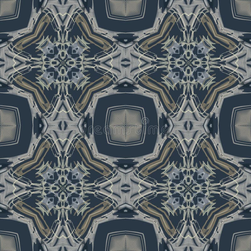 Biomorphic Highly Detailed Seamless Pattern Stock Vector - Illustration ...