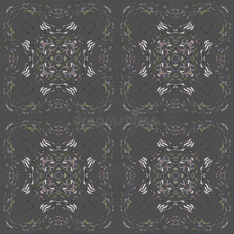 Biomorphic Particles Seamless Pattern Stock Vector - Illustration of ...