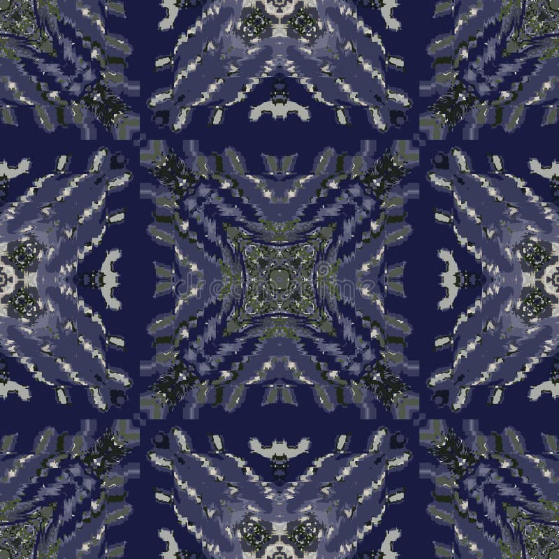 Biomorphic Vibrant Tile Seamless Pattern Stock Vector - Illustration of ...