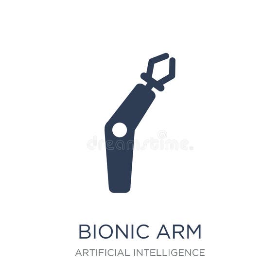 Bionic Arm Icon. Trendy Flat Vector Bionic Arm Icon on White Bac Stock ...