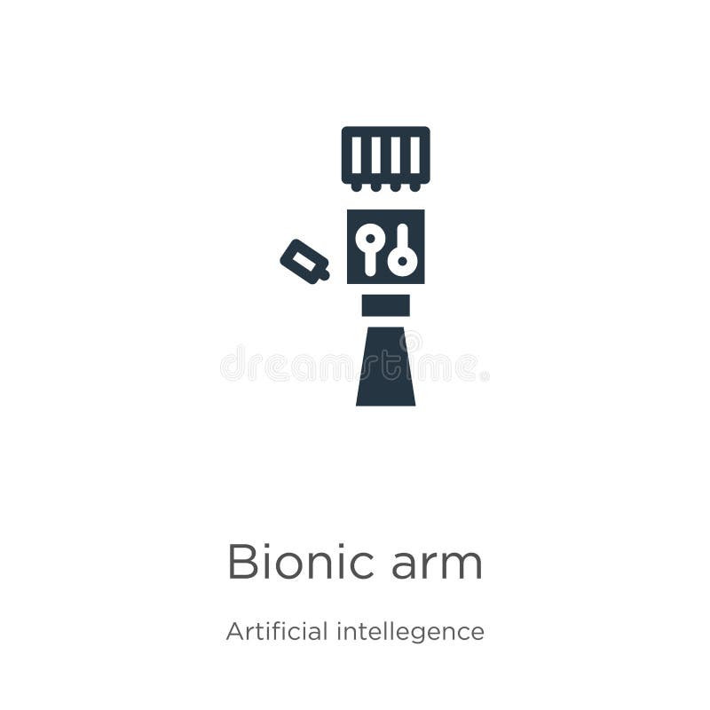 Bionic Arm Icon Vector. Trendy Flat Bionic Arm Icon from Artificial ...