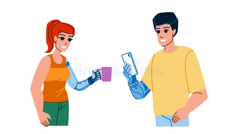 Bionic Arm Vector Stock Illustration Illustration Of People 265891992