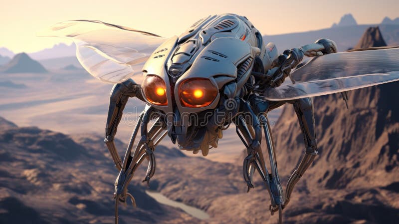 Bionic Bee Flying, Transclucent Wings, Robotic Bug, Robotic Bee, Wasp ...