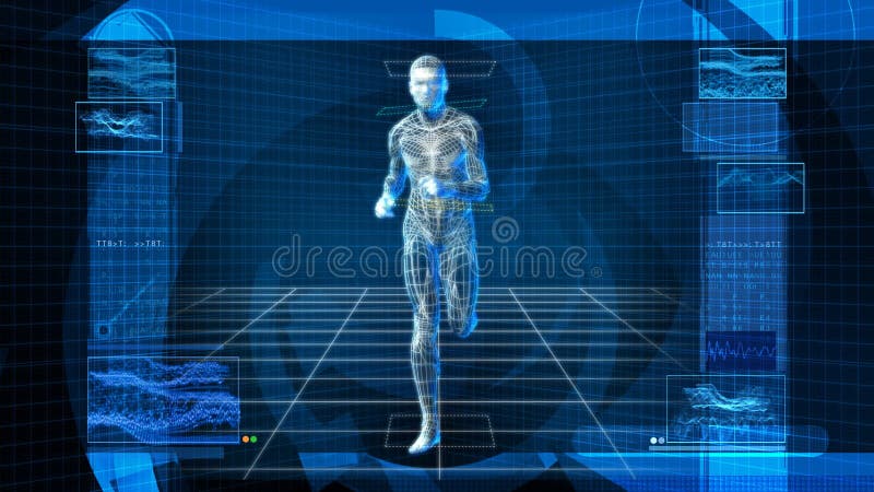 Running Man (Bionic Science Tech) Stock Footage - Video of exam ...