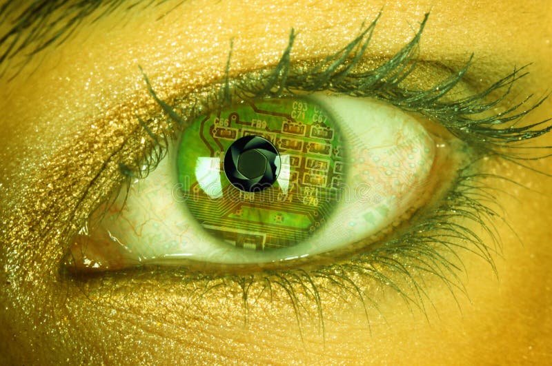 Bionic eye stock photo. Image of nanotechnology, pupil - 28861308