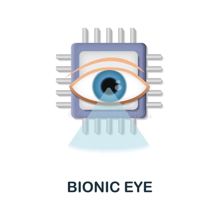 Bionic Eye Icon. 3d Illustration from Future Technology Collection ...