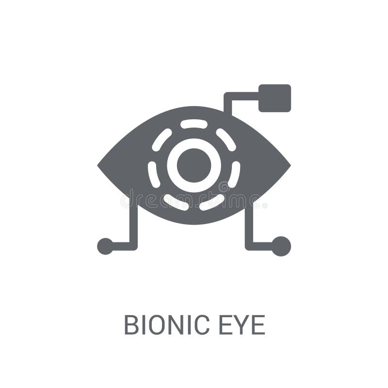 Bionic Eye Icon. Trendy Bionic Eye Logo Concept on White Background ...