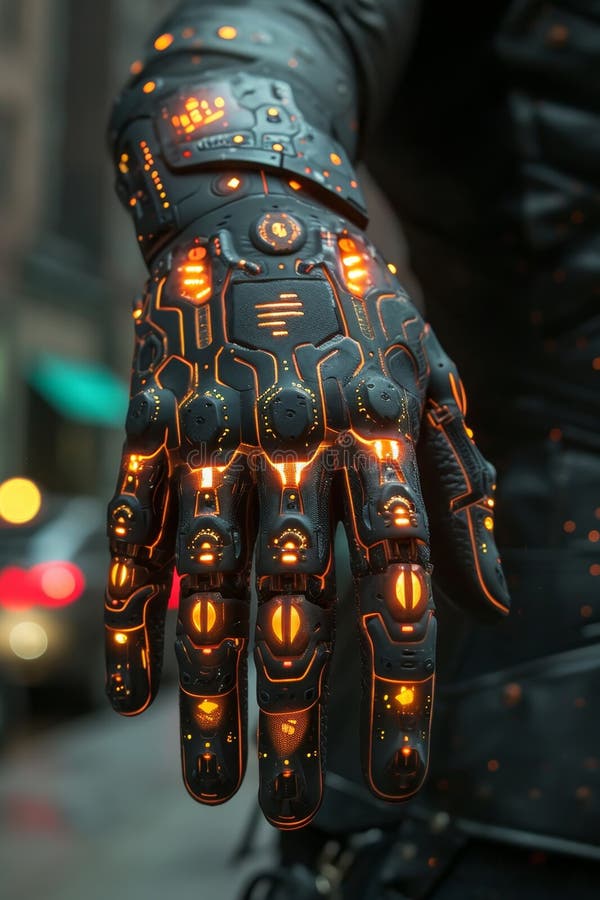 A Bionic Hand. Technological Prosthetic Arm Stock Image - Image of ...
