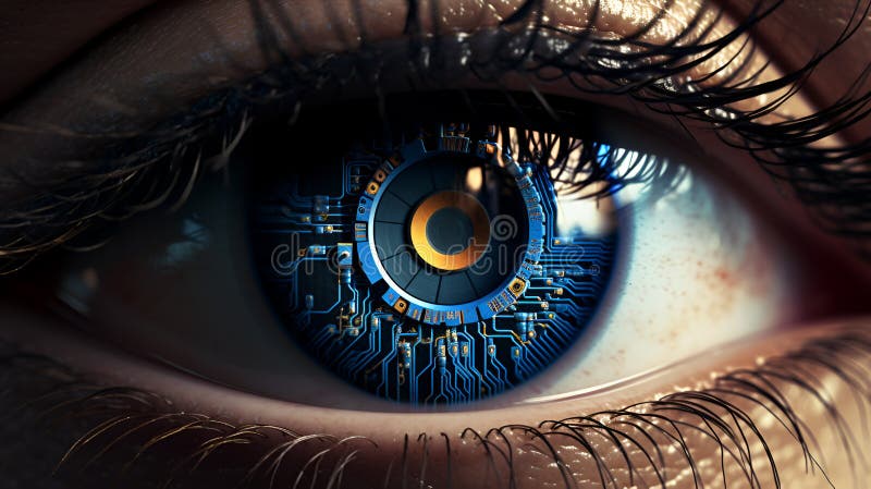 Bionic Human Eye, Artificial Intelligence, Future Technologies Stock ...