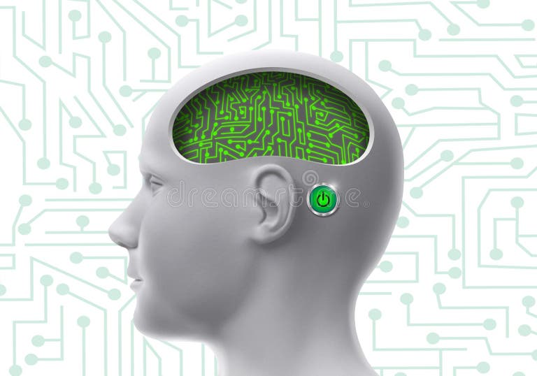Bionic Human Head with Integrated Circuits and Mechanisms in the Brain ...