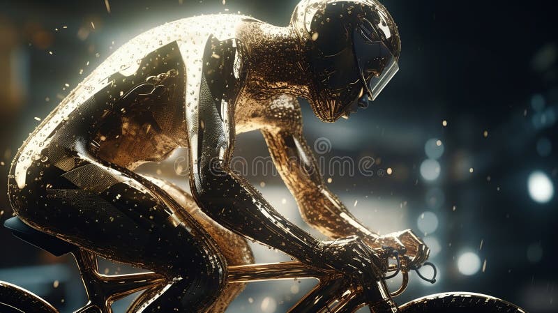 Bionic Human Robot Generative AI Stock Illustration - Illustration of ...