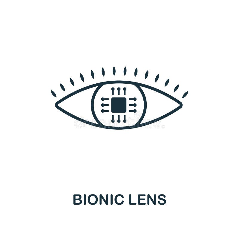 Bionic Lens Icon. Premium Style Design from Future Technology Icons ...