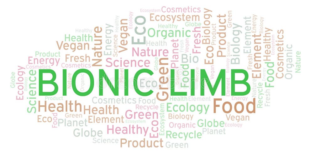 Bionic Limb word cloud. stock illustration. Illustration of wordcloud ...