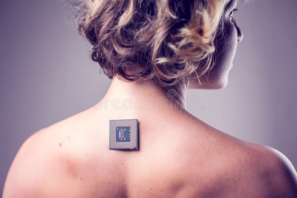Bionic Chip Processor Implant in Female Human Body - Future Technology ...