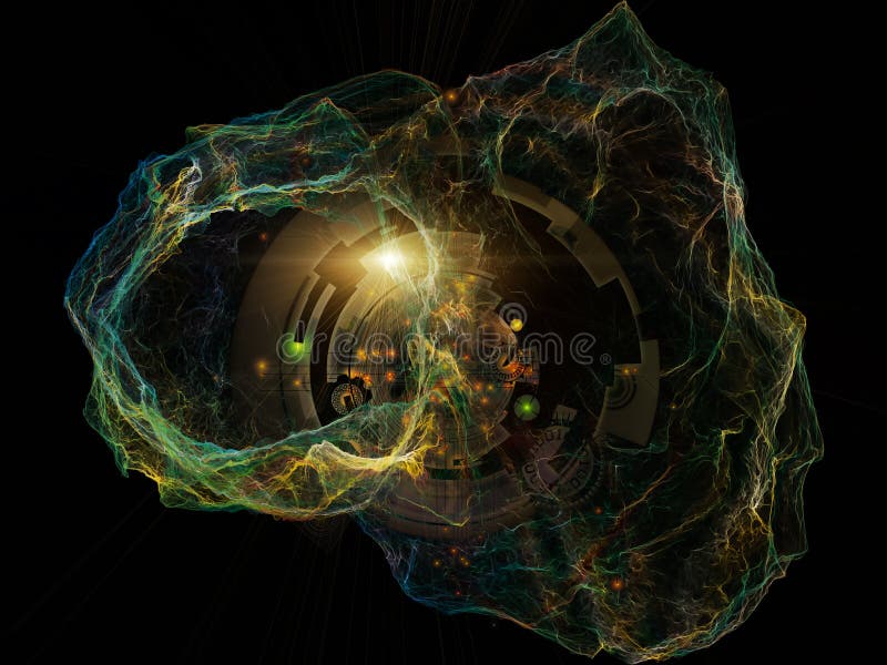 Bionic Particle stock illustration. Illustration of organic - 158528214