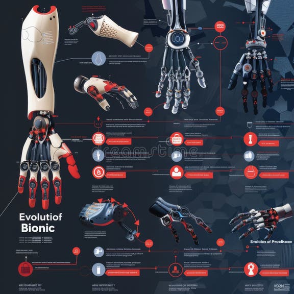 Bionic Prostheses Technological Progress Stock Image - Image of bionic ...