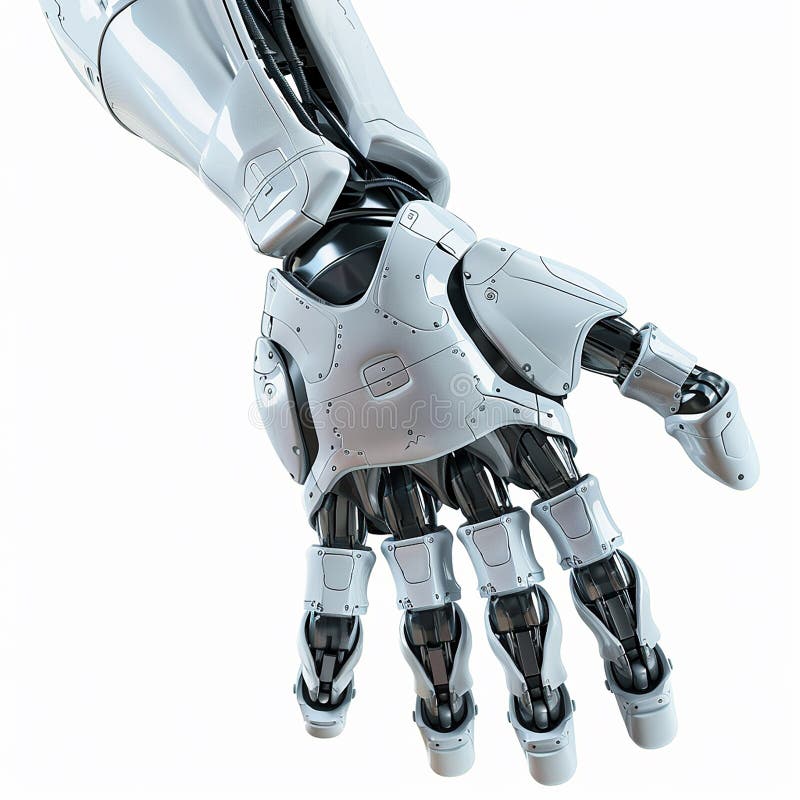 Bionic Prosthetic Icon on White Background Stock Illustration ...