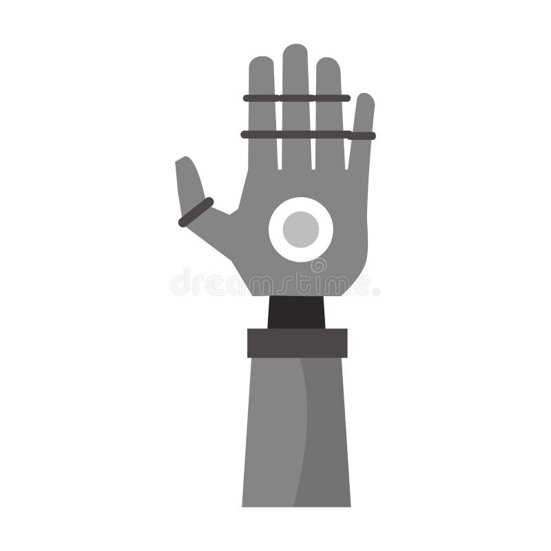Bionic Robot Hand Technology Vector Illustration Stock Vector ...